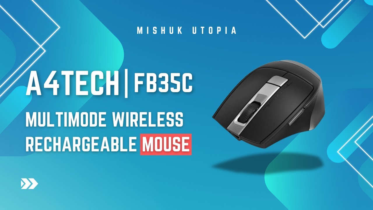 A4TECH FB35C Rechargeable Bluetooth & Wireless Mouse | Dual Mode Mouse - YouTube
