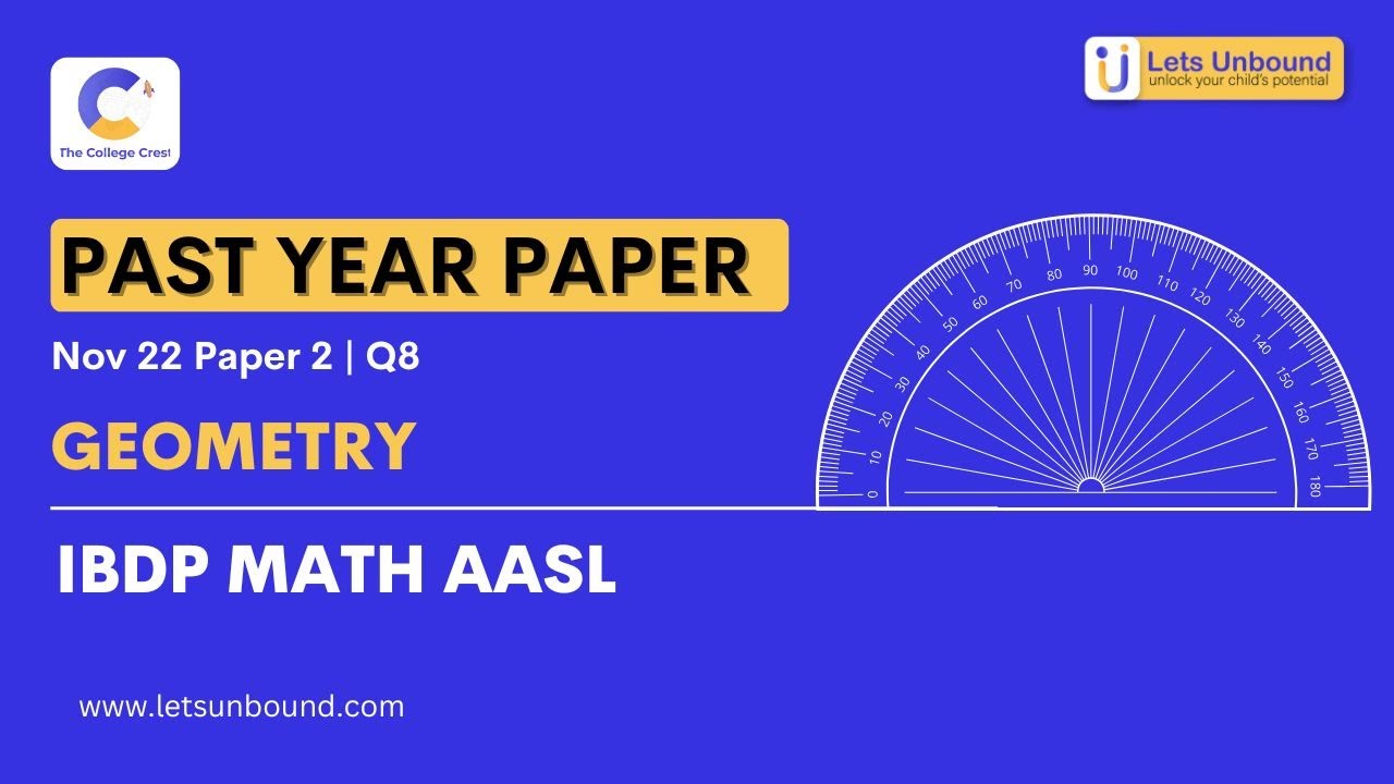 IBDP Math | AASL | Nov 2022 Paper 2 - TZ0 | Q8 | Geometry - YouTube