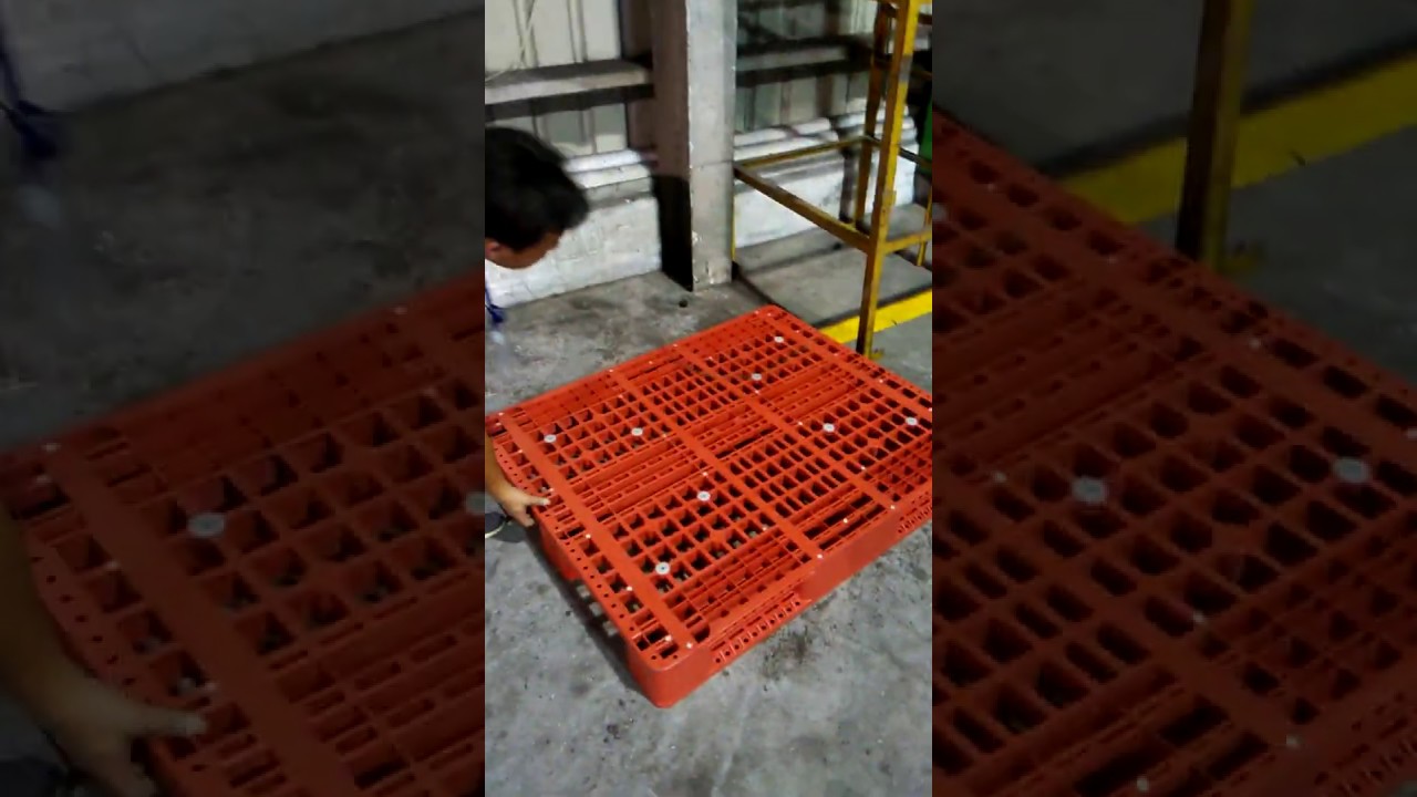 Plastic Pallet Drop down Test - YouTube
