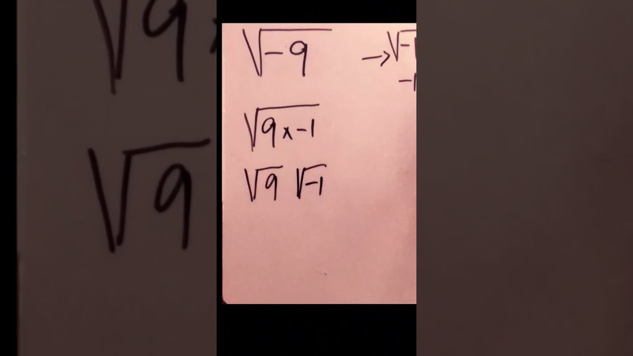 Finding The Square Root Of Imaginary Numbers YouTube Finding The Square Root Of Imaginary Numbers YouTube