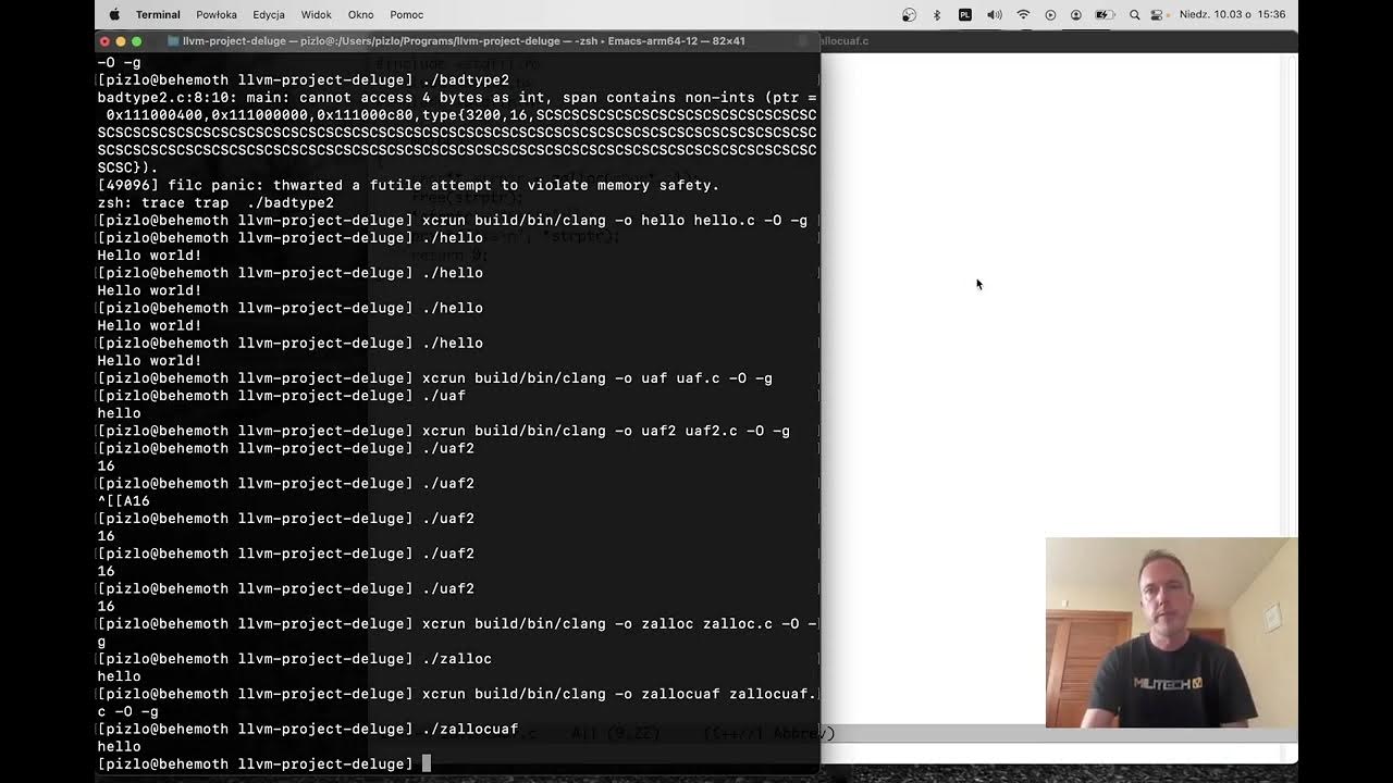 A demo of a memory-safe C called Fil-C - YouTube