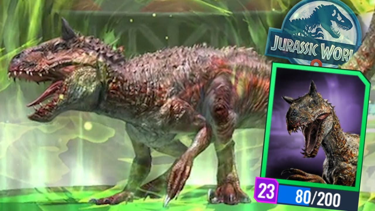 Indominus Carnotaurus Hybrid Jurassic World Alive Youtube