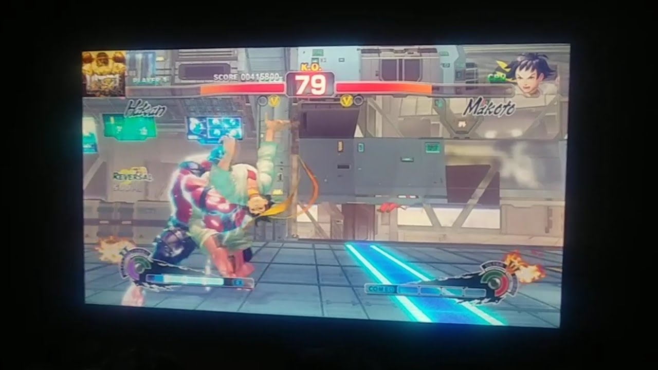 Ultra Streetfighter 4 Hakan Oil Rocket on Makato Ryona - YouTube