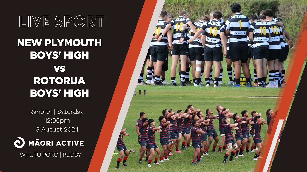 Super 8 Rugby First XV 2024 | New Plymouth Boys' High v Rotorua Boys ...