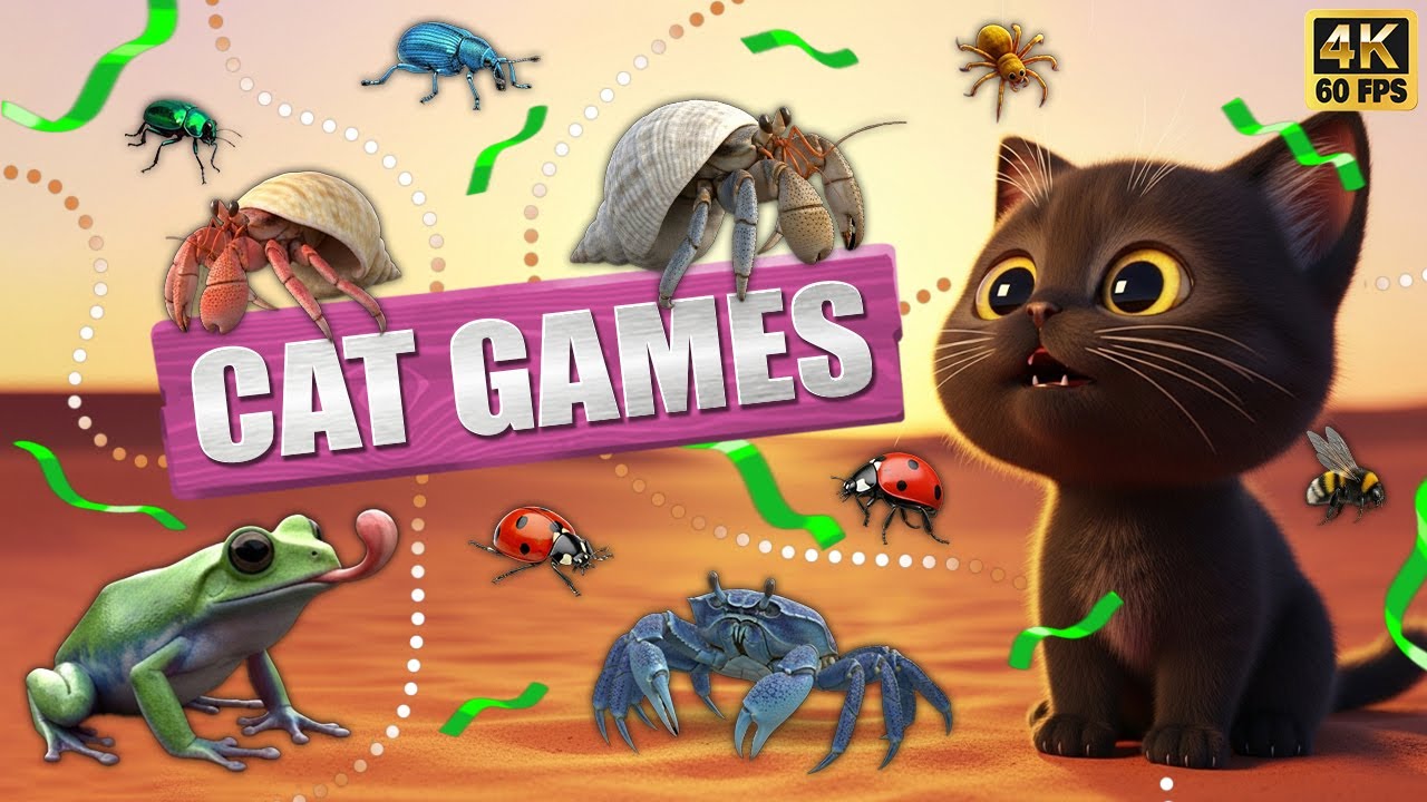 CAT GAMES 🐾3D Game for Cats | Video for Cats – Ultimate CAT TV #97😻 ...