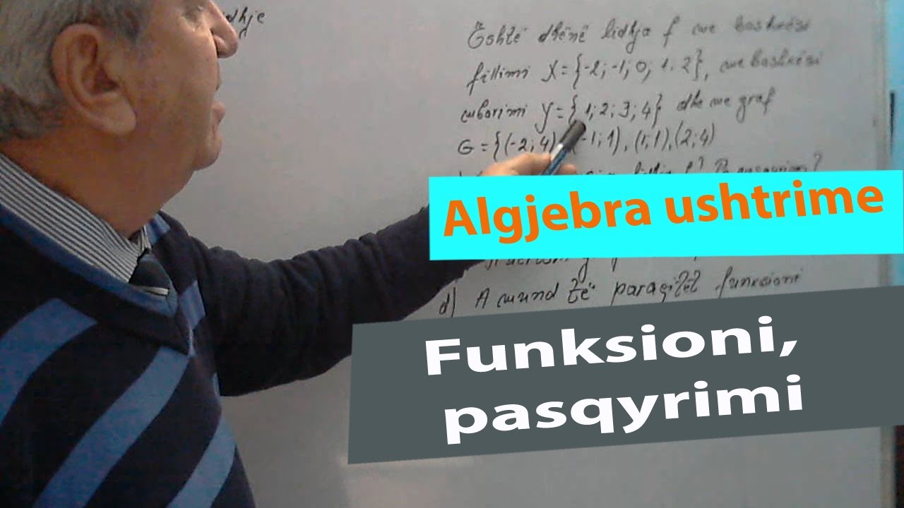 Algjebra Ushtrime/Funksioni, pasqyrimi - YouTube