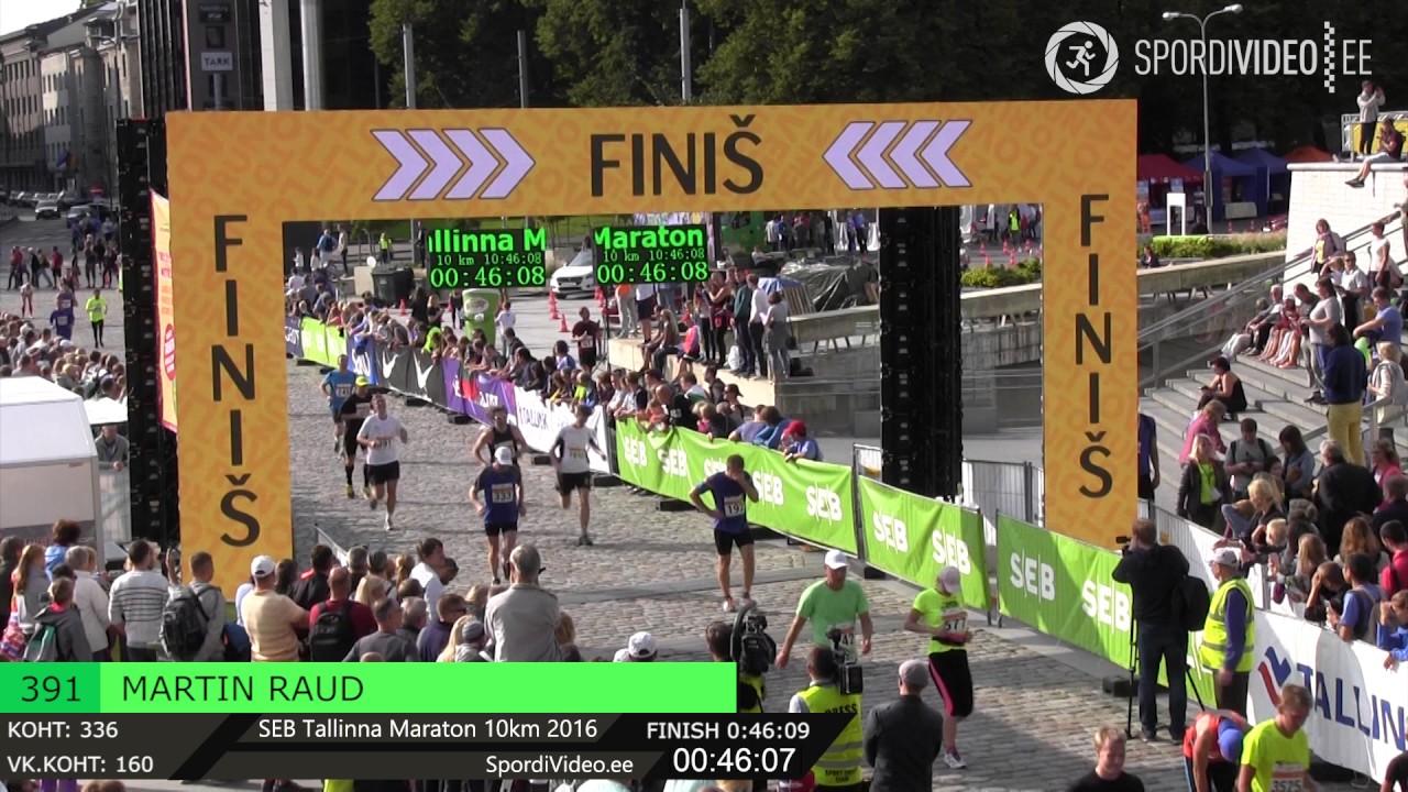 MARTIN RAUD 391 l SEB Tallinna Maraton 10km 2016 - YouTube