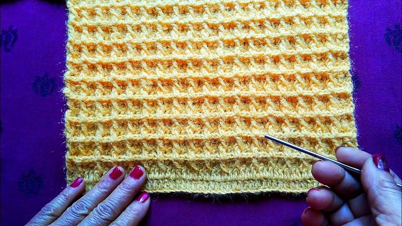 बहुत ही आसान क्रोशिया चेक स्वेटर डिज़ाइन | Crochet check sweater design ...