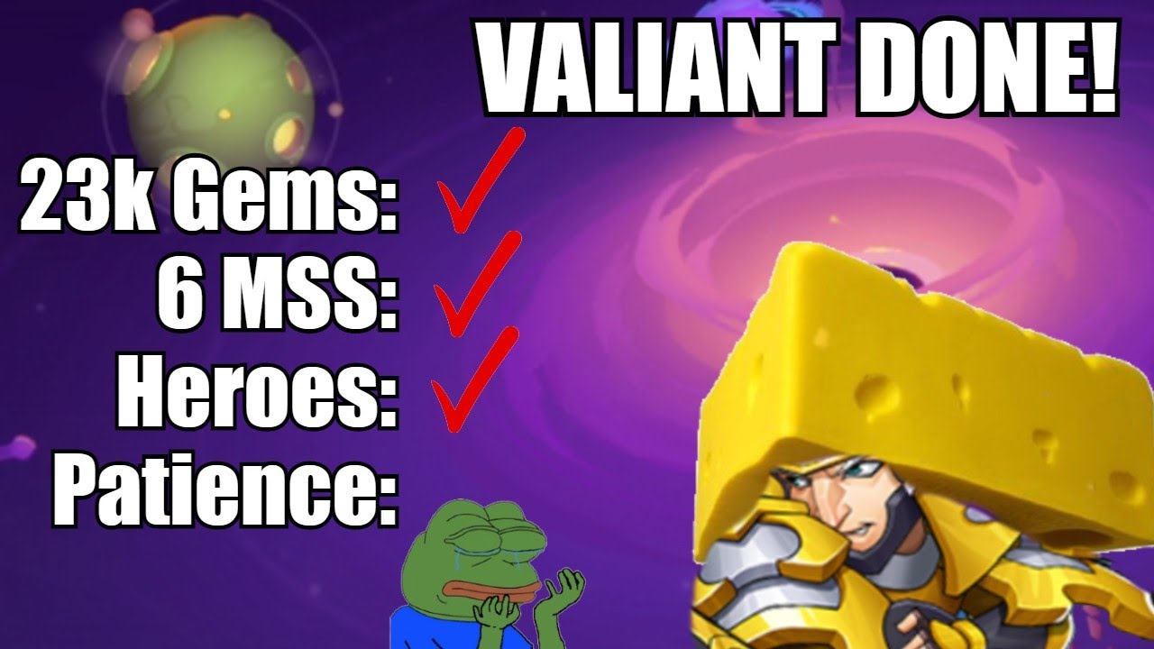 Valiant Clear with 6 MSS! Making it Look Cheesy! So Gouda, Anyone Can ...