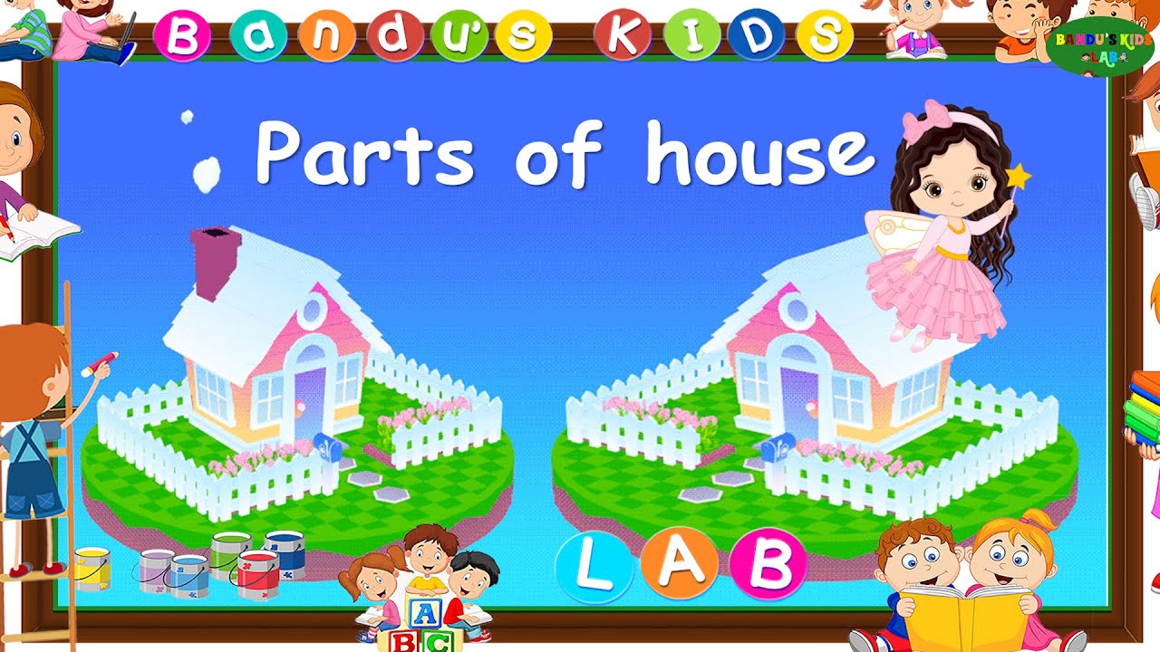 Parts of the house / learn different parts of the house & room with ...