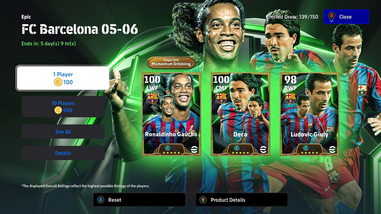 eFootball 2025 / Opening packs for the Epic FC Barcelona - YouTube