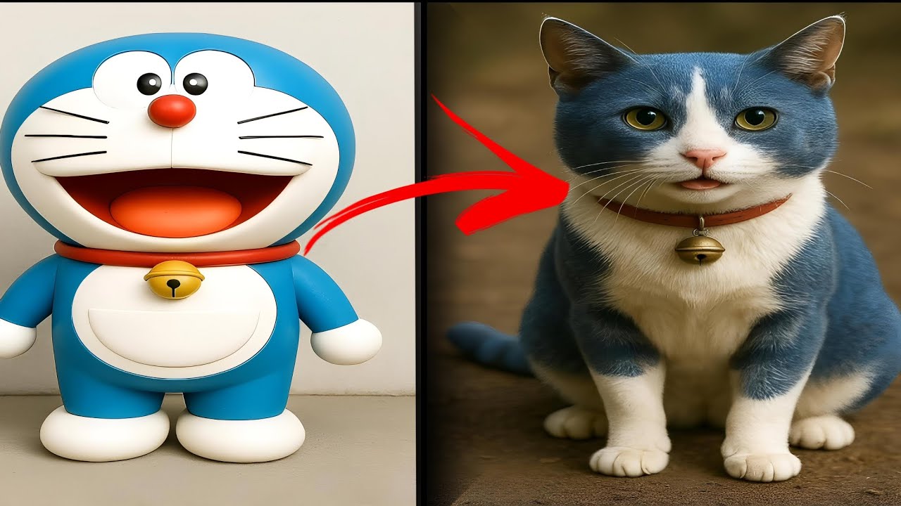 Part-2 Doraemon characters in Real Life 😱 - YouTube