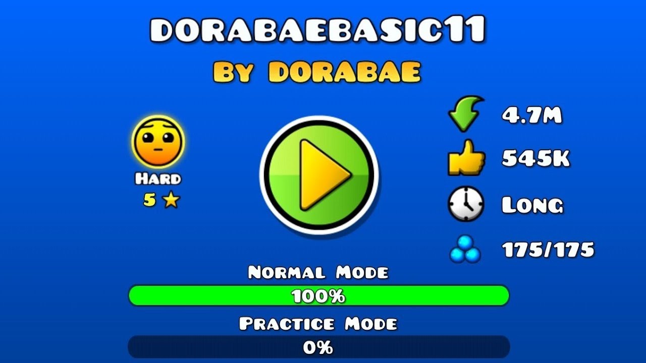 Geometry Dash "Dorabaebasic 11" By: Dorabae - YouTube