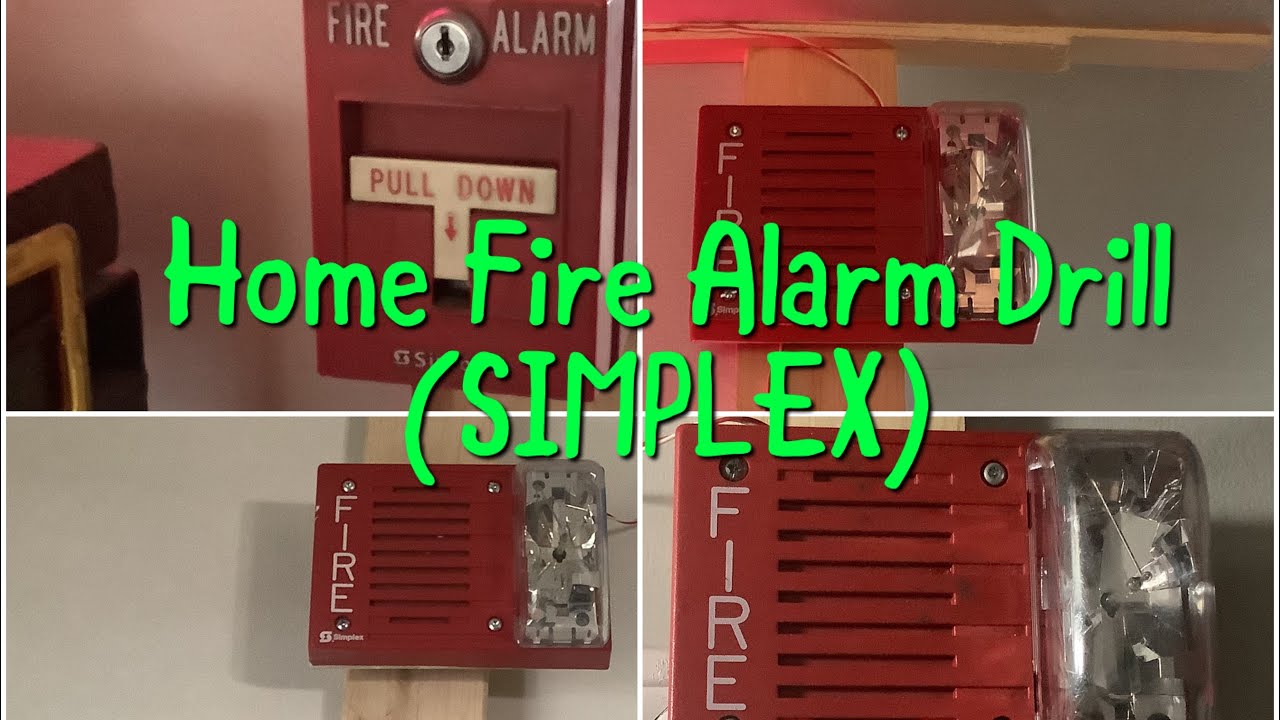Home Fire Alarm Drill (SIMPLEX) - YouTube