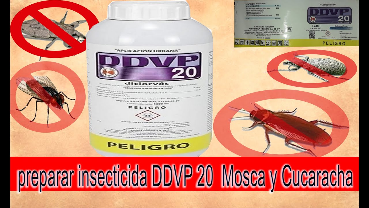 Como preparar insecticida para fumigar DDVP 20 dosificacion para un ...
