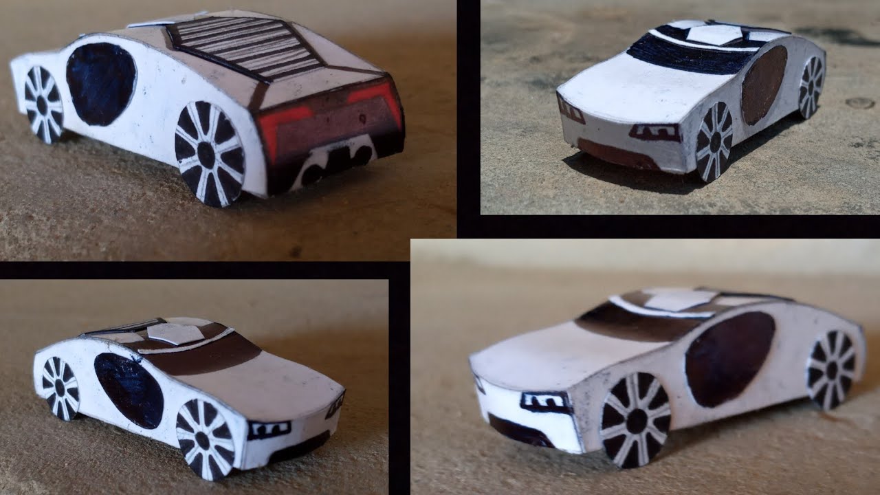 How to make a car /DIY paper craft toy car/ car based on future - YouTube