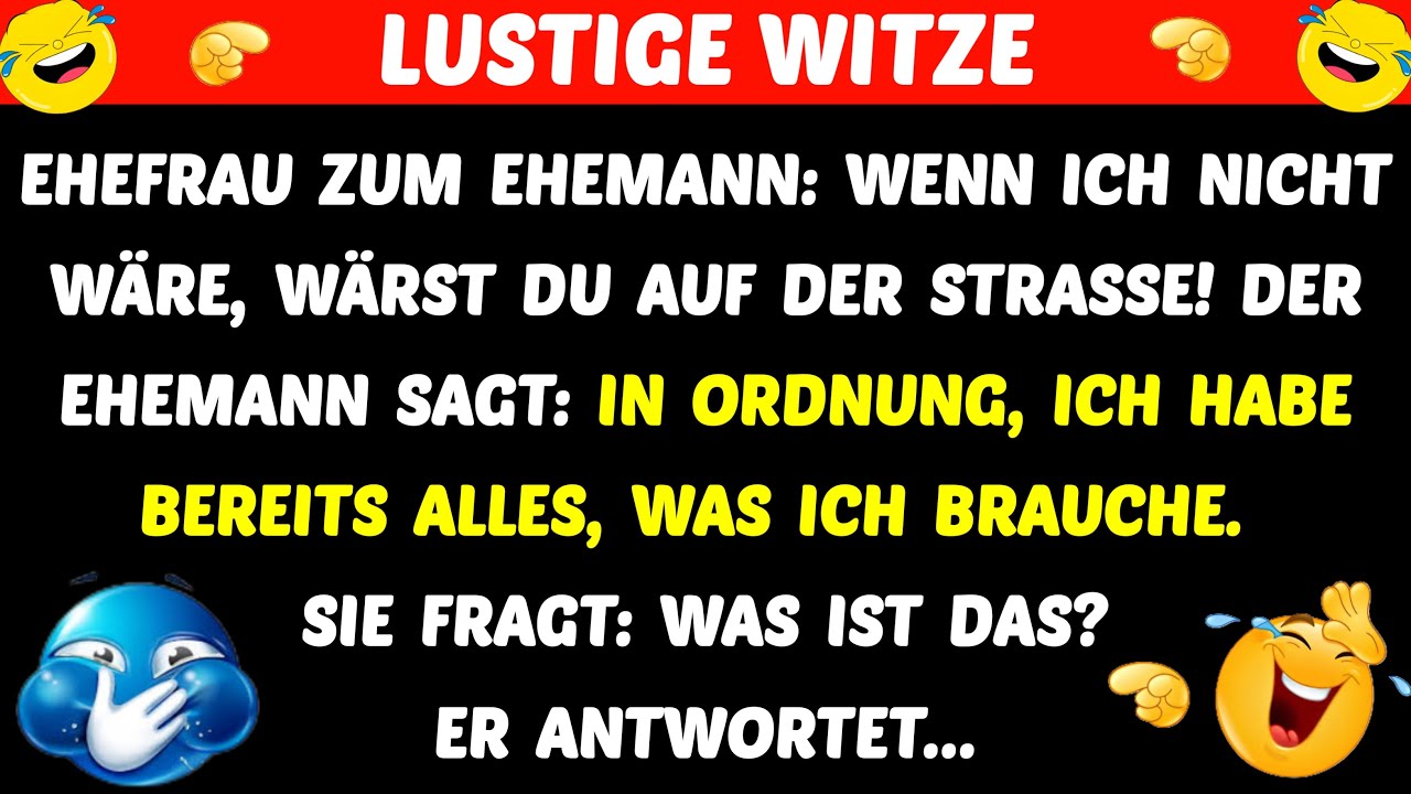 Bester Witz Des Tages! - Ein verheiratetes Paar fährt auf der Autobahn ...