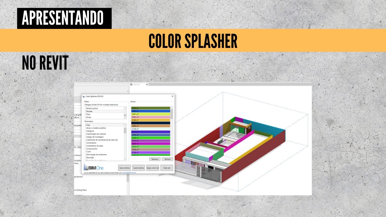 TUTORIAL DO PLUGIN COLOR SPLASHER NO REVIT - YouTube