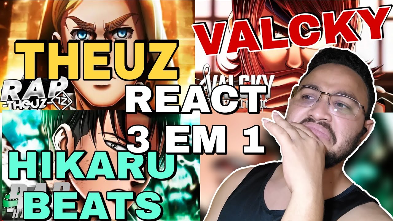 React Erwin Smith, Hange e Levi (Attack on Titan) | Drop Titan | Theuz ...