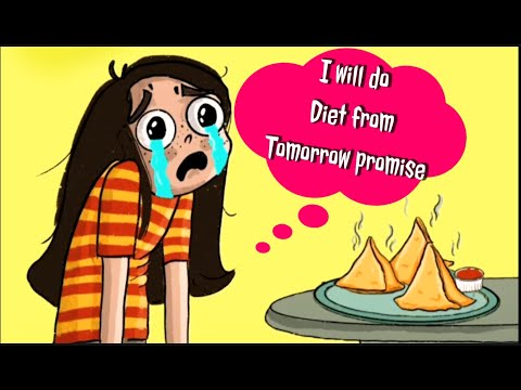 Why can't I lose weight whatsapp status | dieting fail story | Funny animation | #shorts