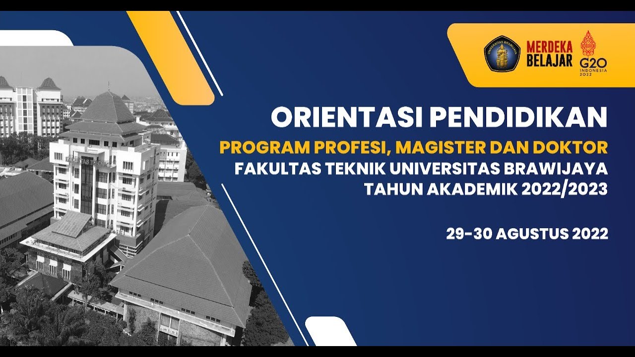 Orientasi Pendidikan Program Profesi Insinyur Psppi Ftub Ta 2022 2023