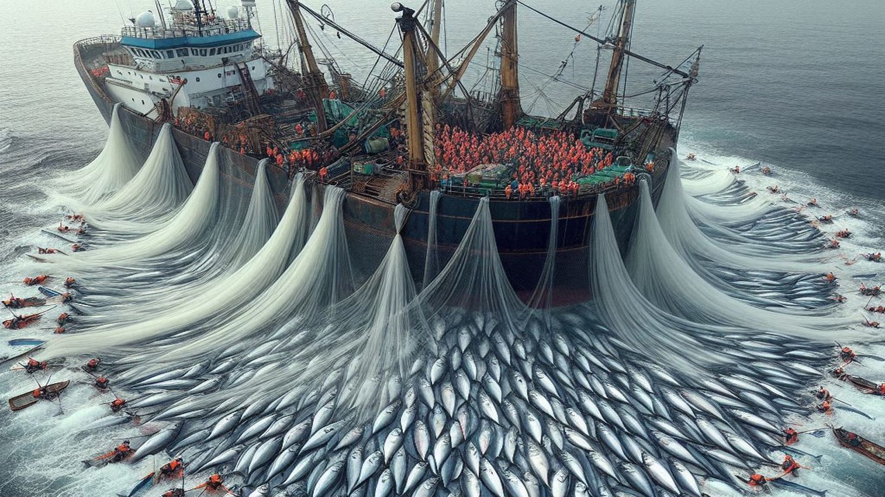 Biggest gillnet great for catching giant salmon - Catching big salmon ...