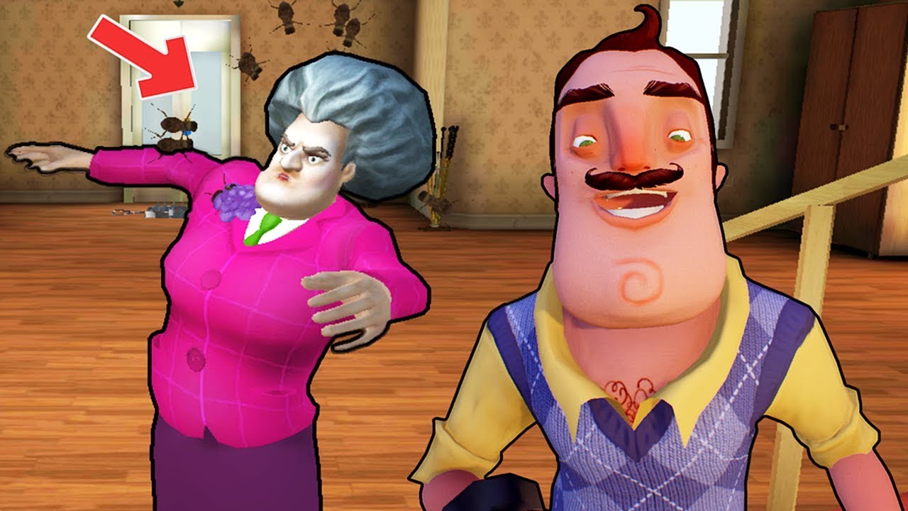 HELLO NEİGHBOR WİLSON'IN KIZ KARDEŞİNİ ARI SOKTU - YouTube