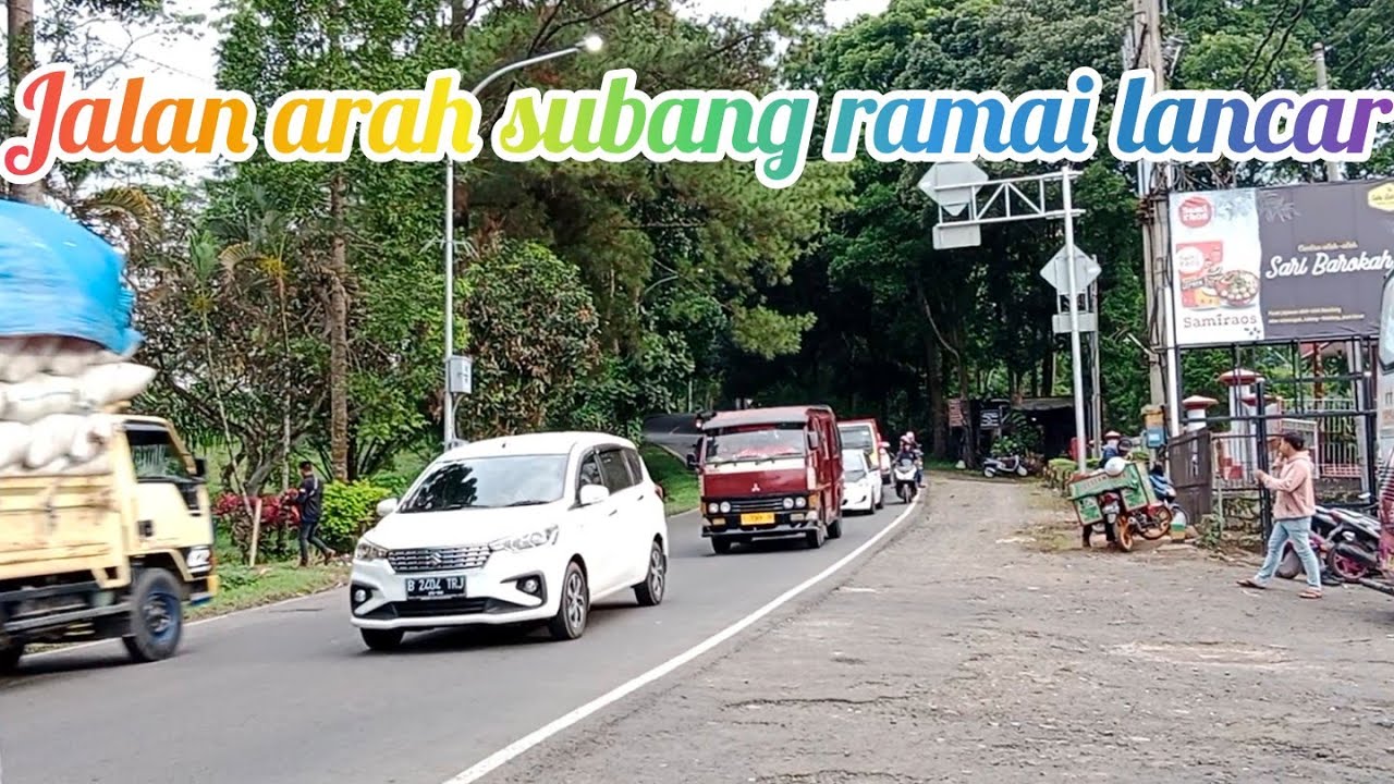 jalan menuju subang terpantau lancar hari ini - YouTube