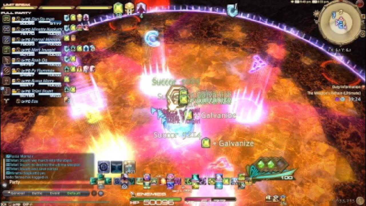 FINAL FANTASY XIV Ultima Weapon (Ultimate) Clear Sch POV 5.5 - YouTube