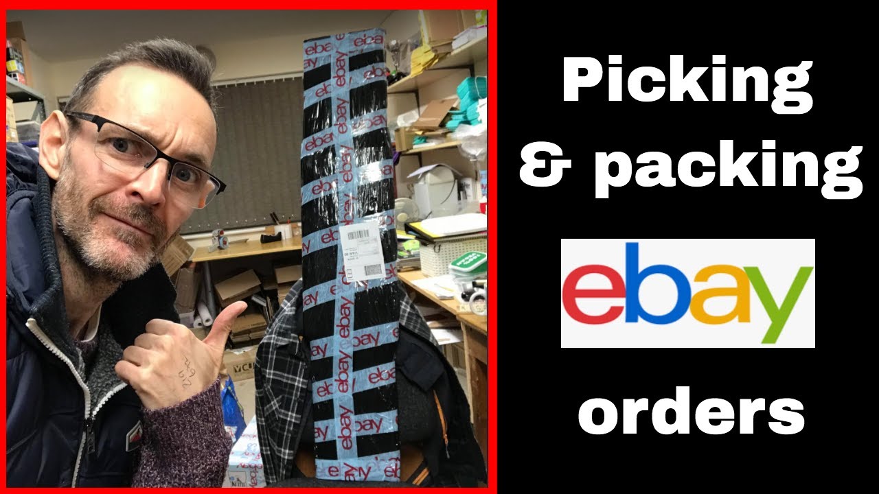 Picking and packing our ebay orders - YouTube
