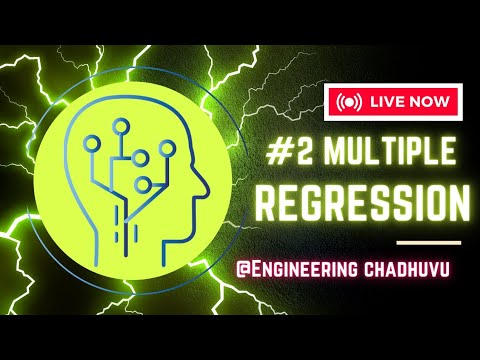 #2 Multiple Regression || Predictive Analytics || jntuh || @EngineeringChadhuvu - YouTube