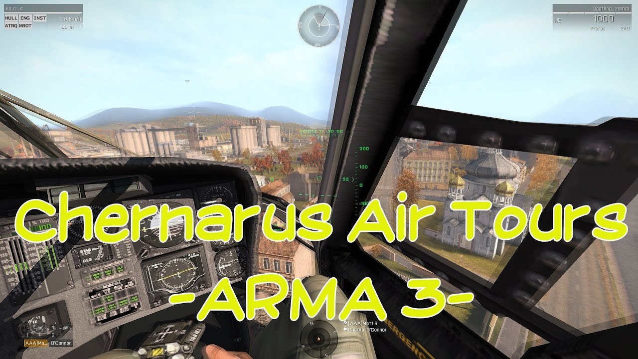 ARMA 3 - CHERNARUS AIR TOURS, View Scenic Cherno and Elektro from the ...