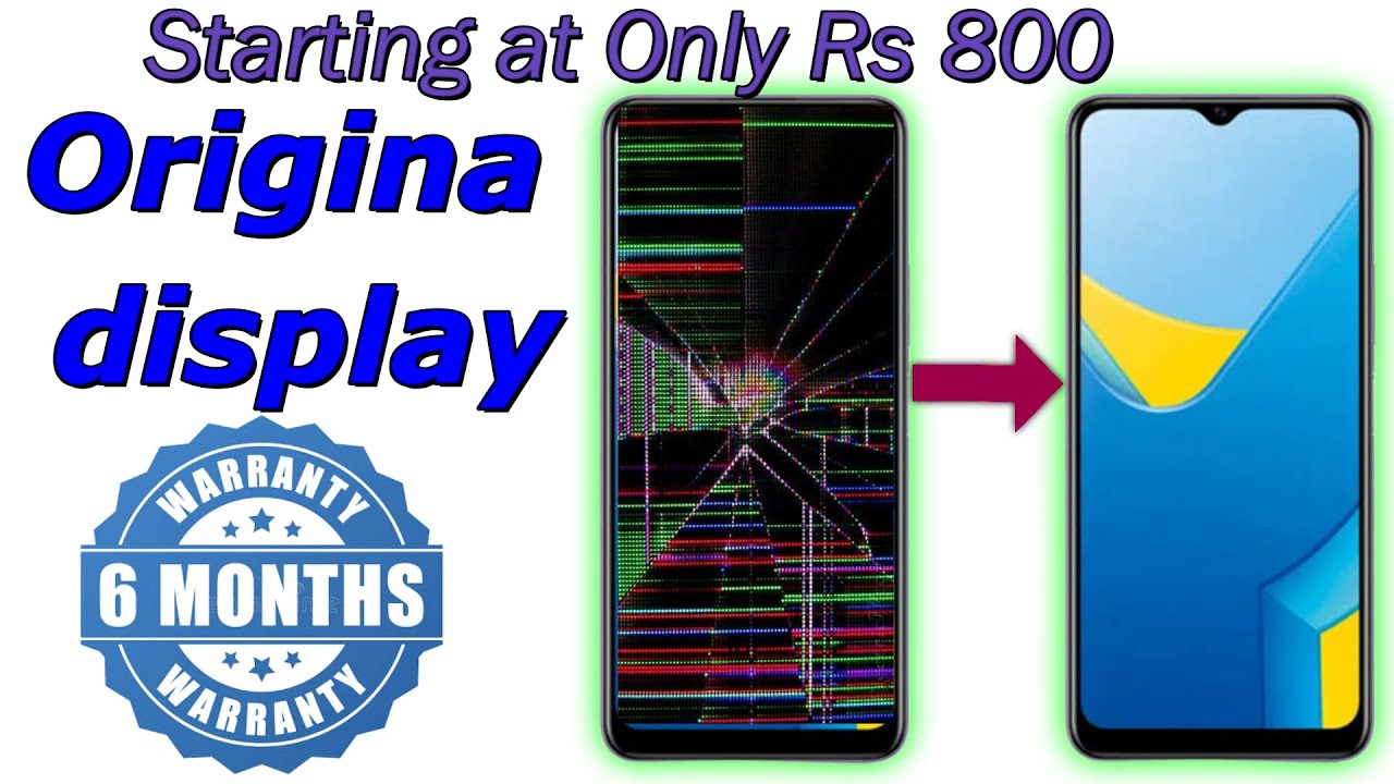 Vivo Y20 Original Display Change | Vivo Y20 LCD Broken Screen ...