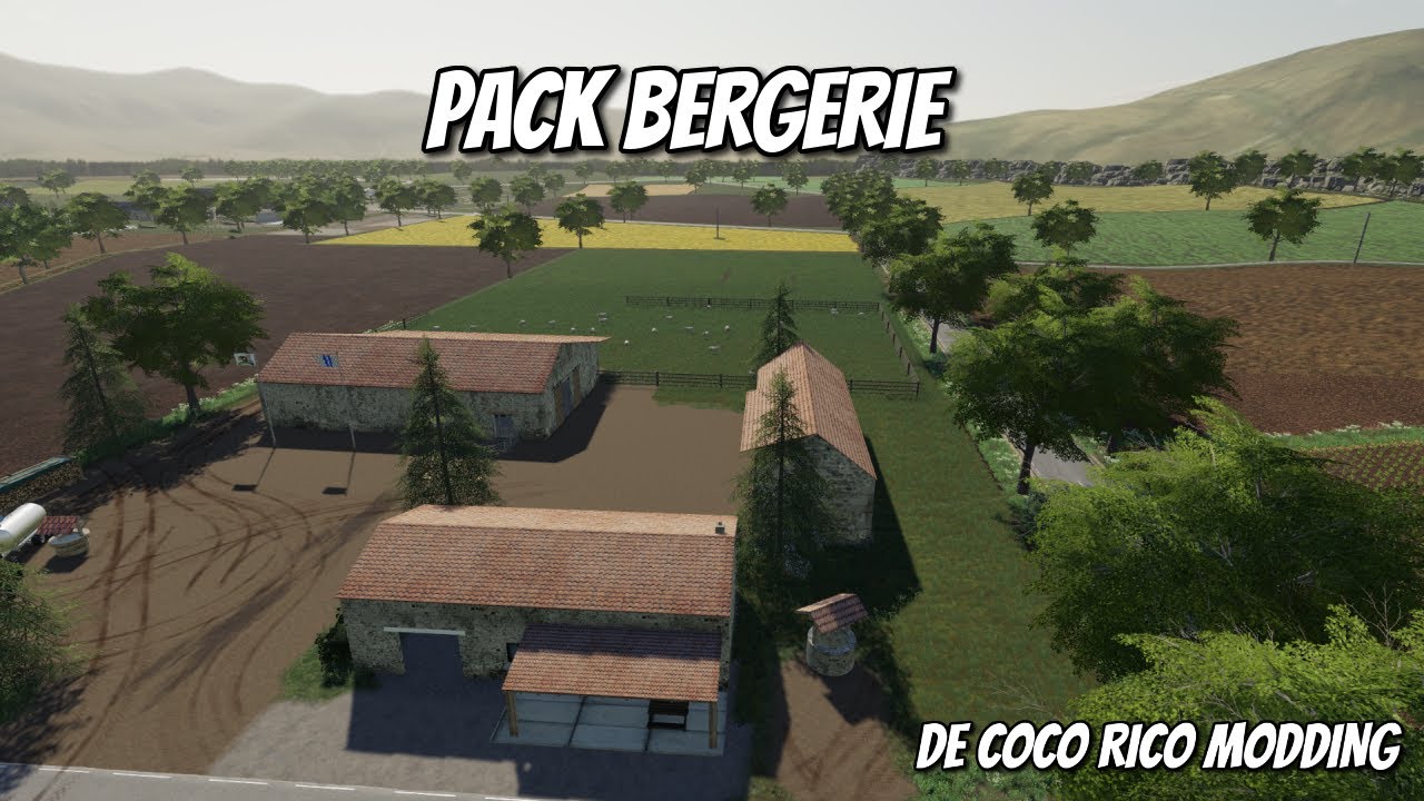 FS19 pack bergerie de coco rico modding - YouTube