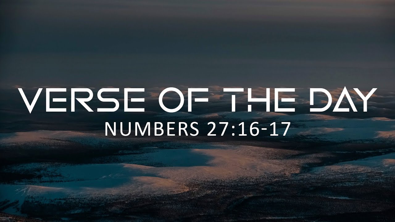 June 12, 2023 - Numbers 27:16-17 // Verse of the Day - YouTube
