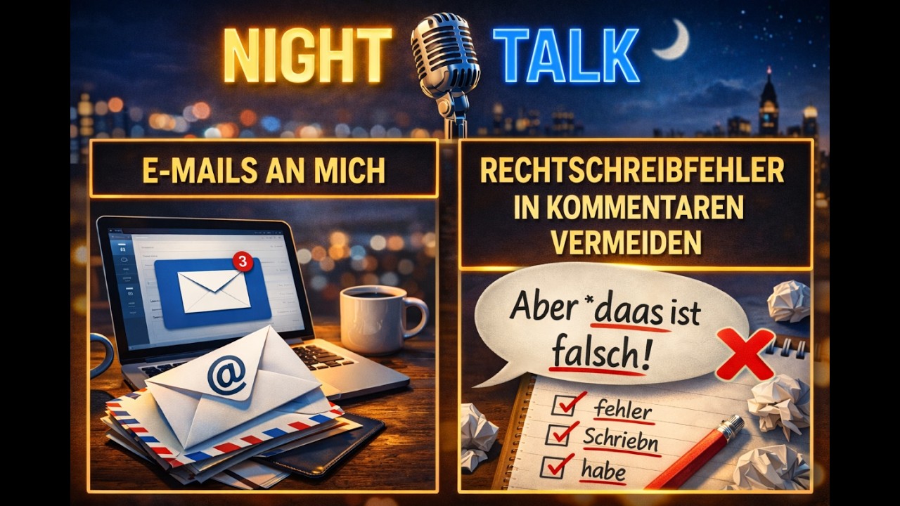Heute im NIGHT-TALK: E-Mails an mich & Rebecca Reusch - YouTube