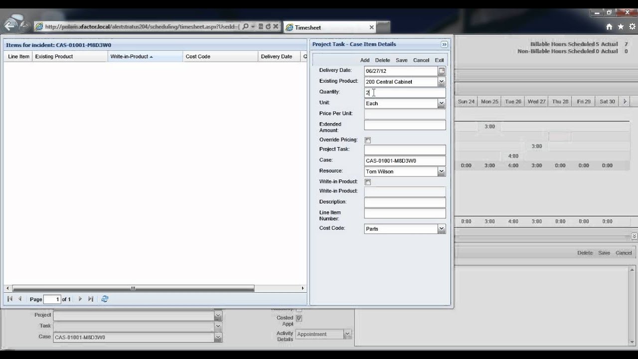 Entering Parts, Materials and Expenses in Alert Stratus for Microsoft ...