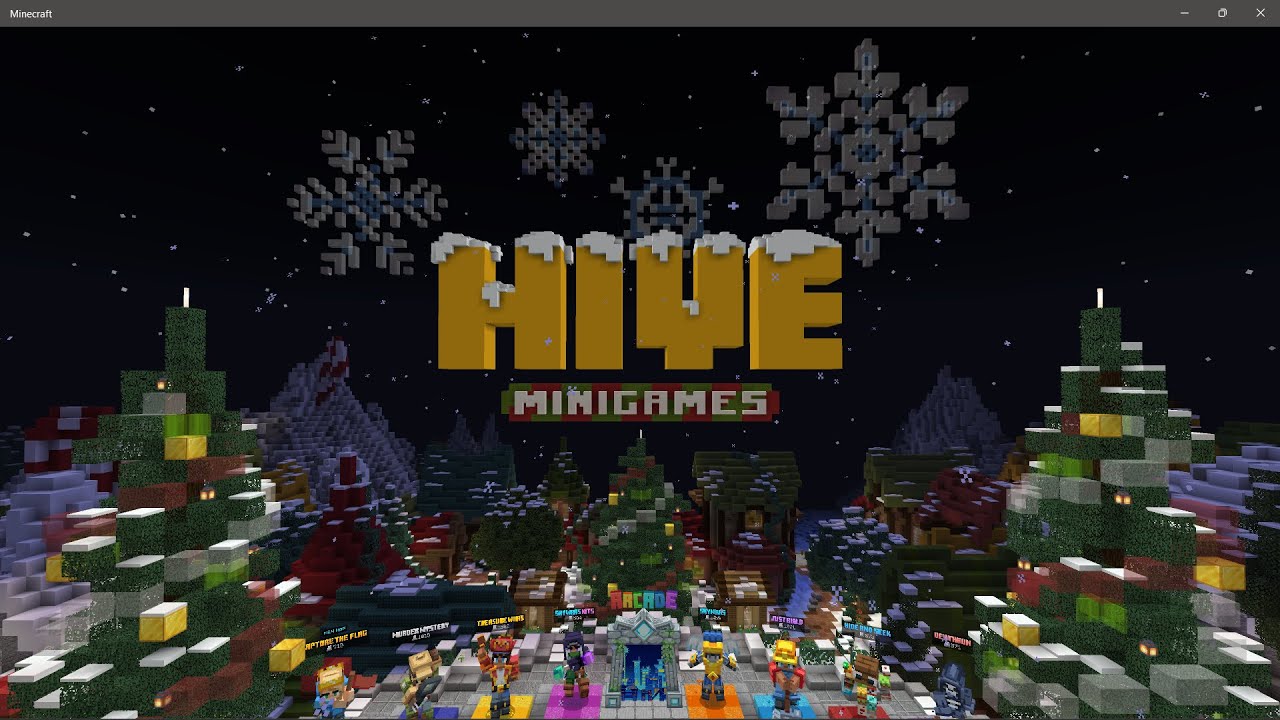 The Hive - Christmas Train Ride | Minecraft Bedrock Edition - YouTube