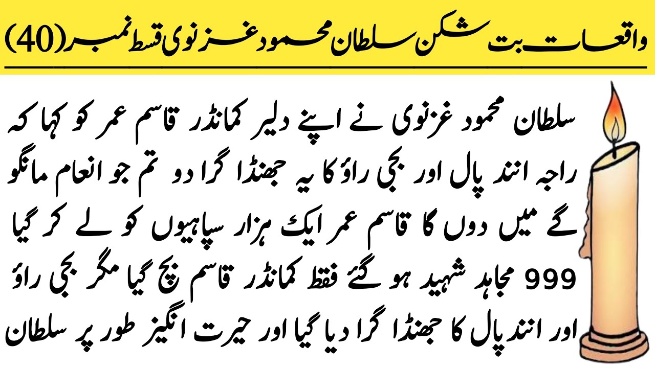Sultan Mehmood Ghaznavi History Episode 40 Urdustories