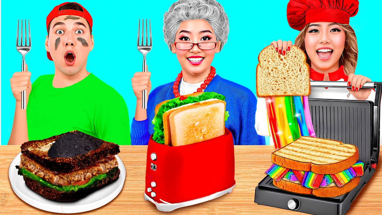 Me vs Grandma Cooking Challenge | Simple Secret Kitchen Hacks and Tools by ToonDO Challenge ...