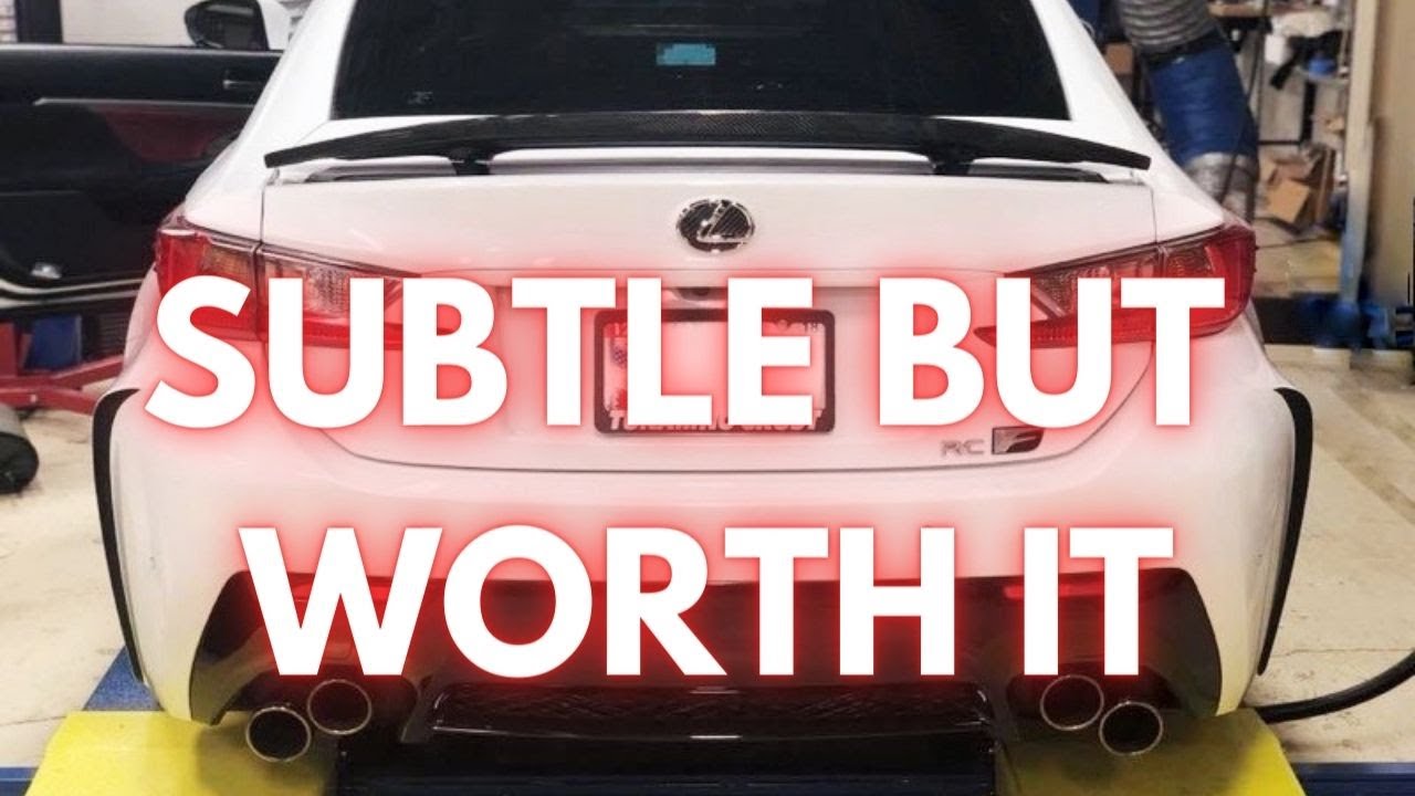 RR RACING LEXUS RCF CARBON SPOILER INSTALL! - YouTube