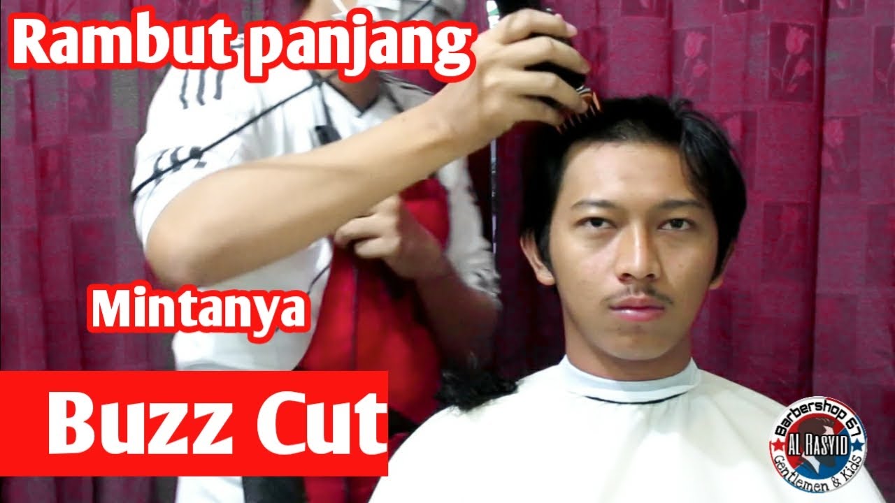 Cara Mudah Potong Buzz Cut - Hasil Bagus? | Barbershop Al Rasyid - YouTube