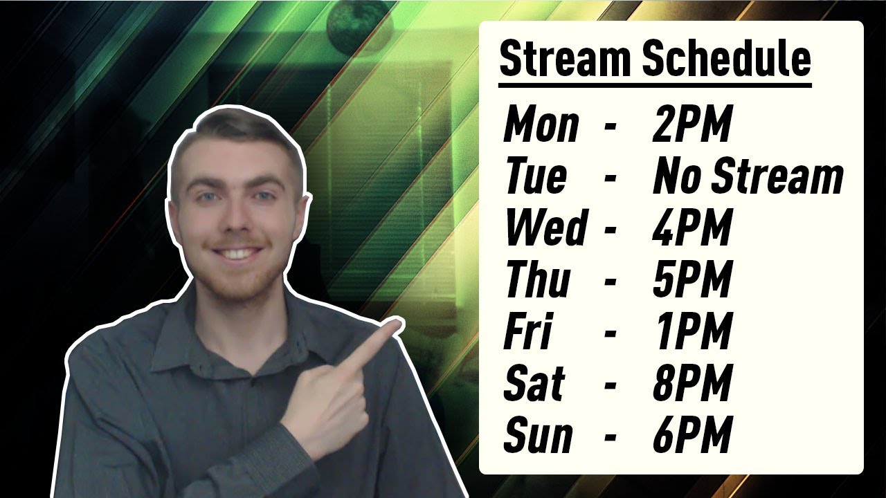 Weekly Recap - Stream Schedule For This Week - YouTube
