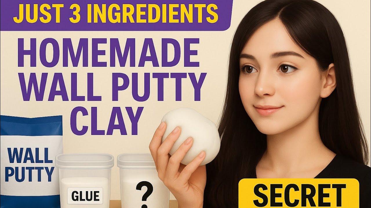 “How to Make Super Smooth Wall Putty Clay at Home | DIY Cement Clay ...
