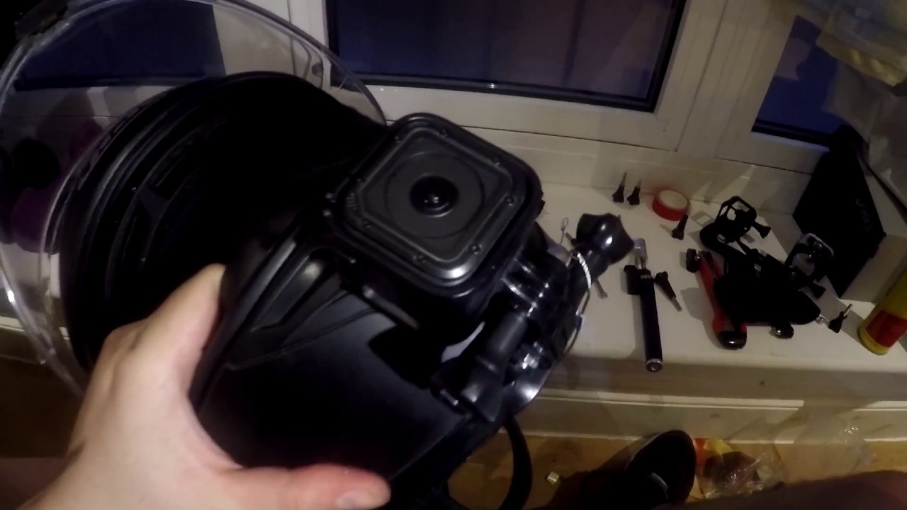 Easy and cheap helmet chin mount tutorial for gopro (no drill needed ...