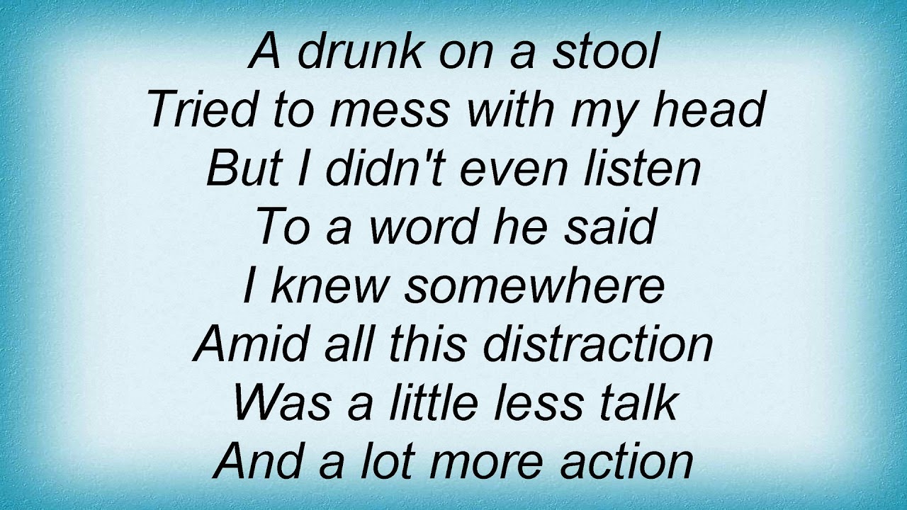 Hank Williams Jr. - A Little Less Talk And A Lot More Action Lyrics ...