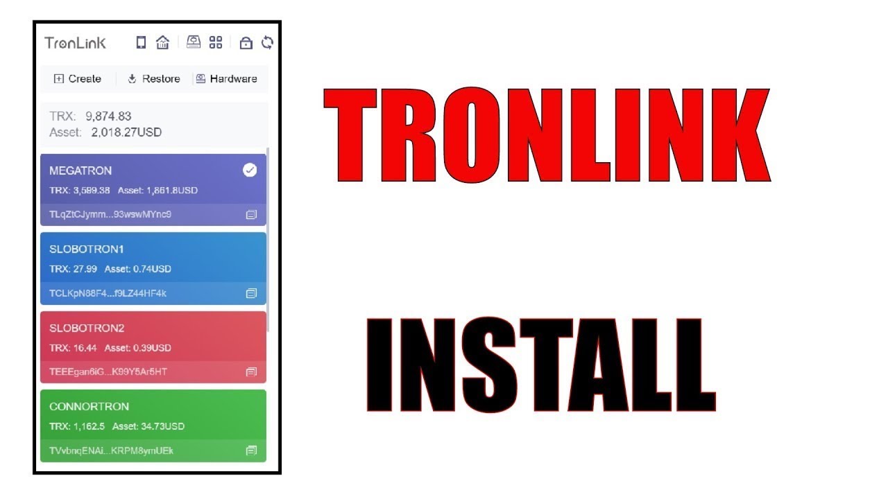 Tronlink Install and Account Creation Tutorial 2020 - YouTube