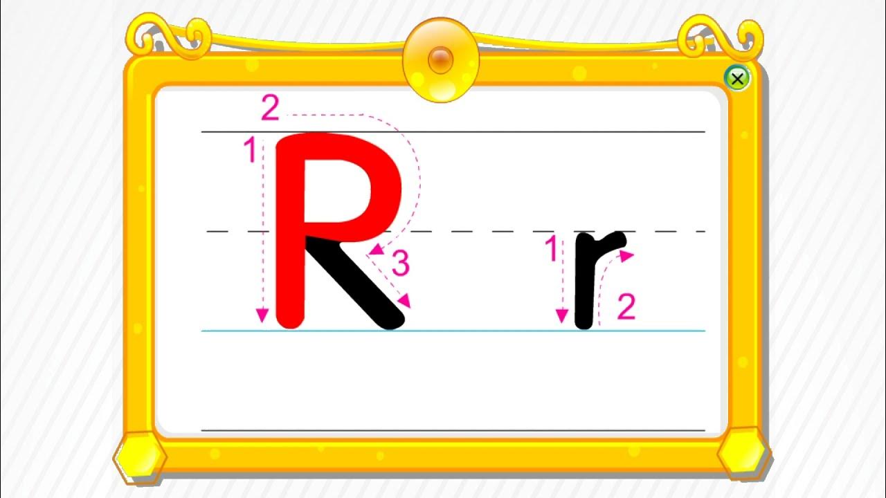 Writing Alphabet｜Letter R - YouTube