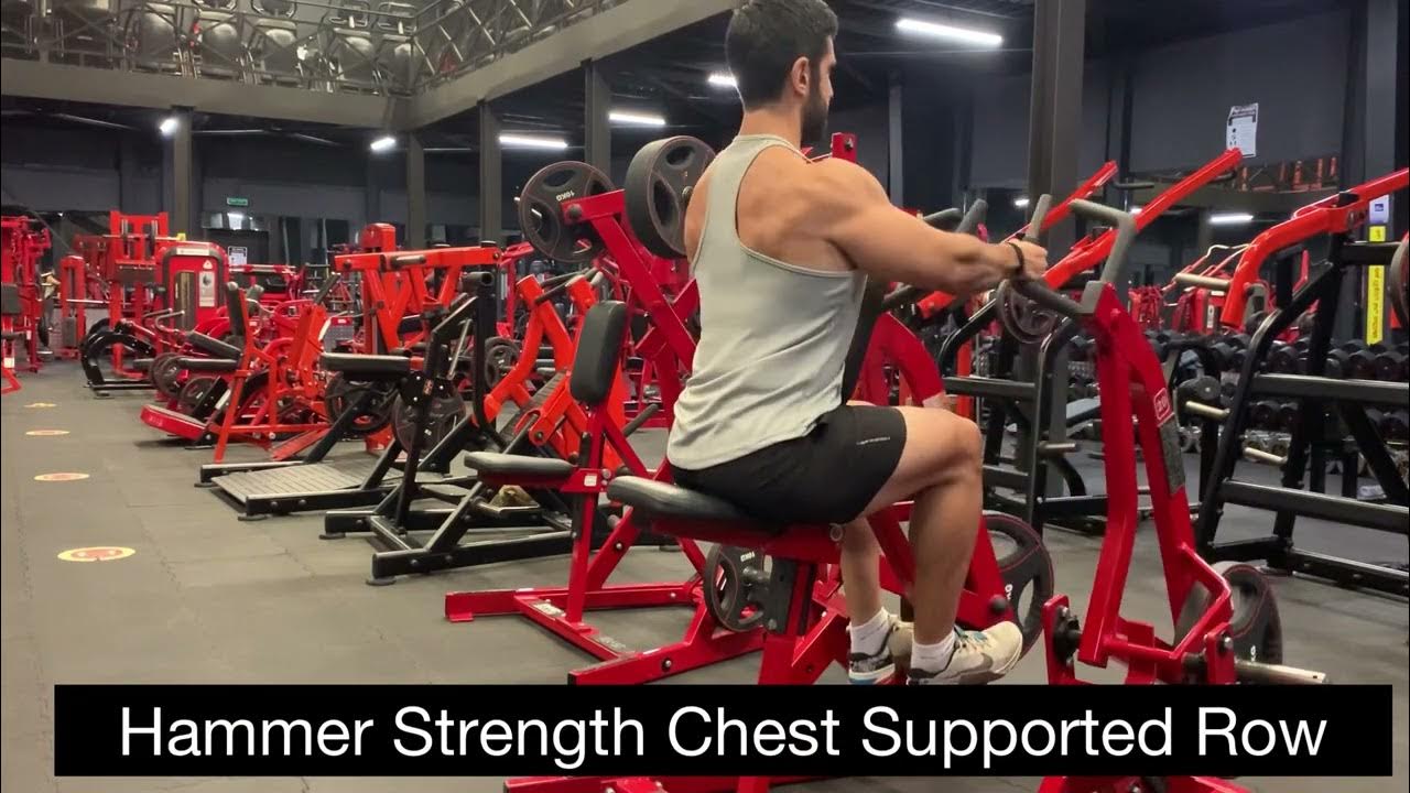 Hammer Strength Chest Supported Row - YouTube