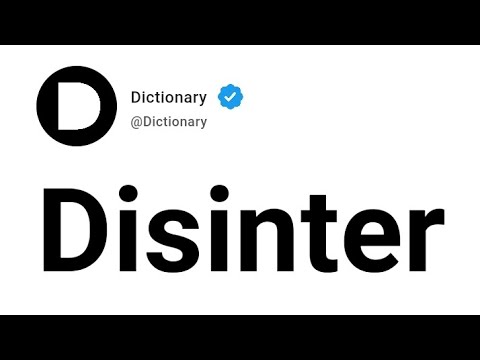 Disinter Meaning In English - YouTube
